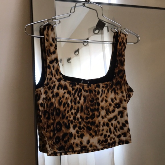 Tops | Leopard Crop Top | Poshmark